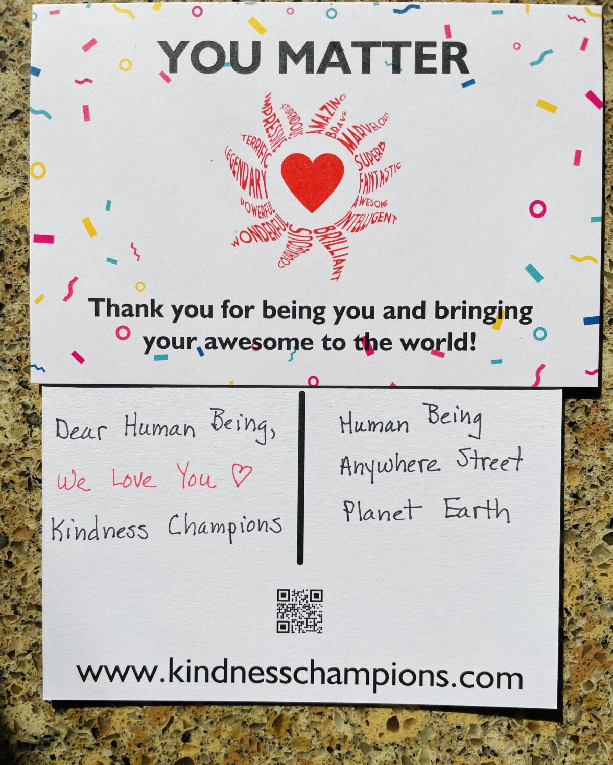 Postcard Project - Kindness Champions